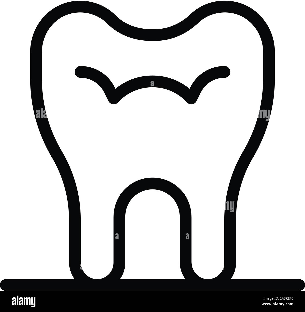 Tooth icon, outline style Stock Vector Image & Art - Alamy