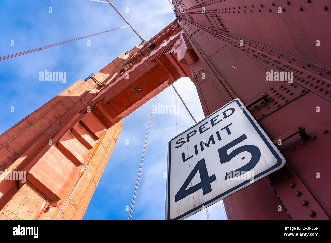 Close up of Golden Gate Bridge Stock Photo - Alamy