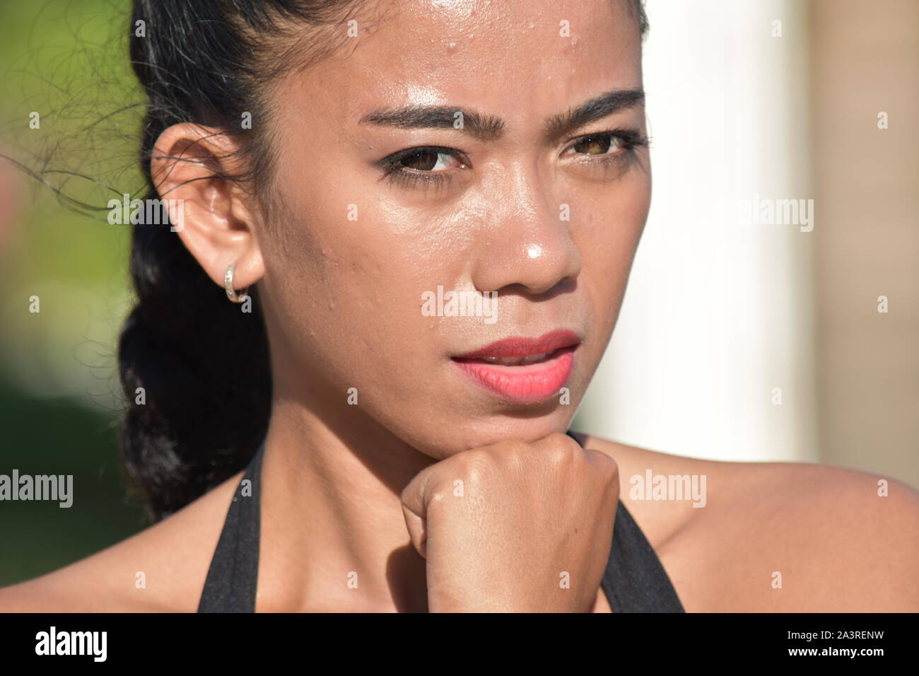 Female Decision Making Stock Photo - Alamy