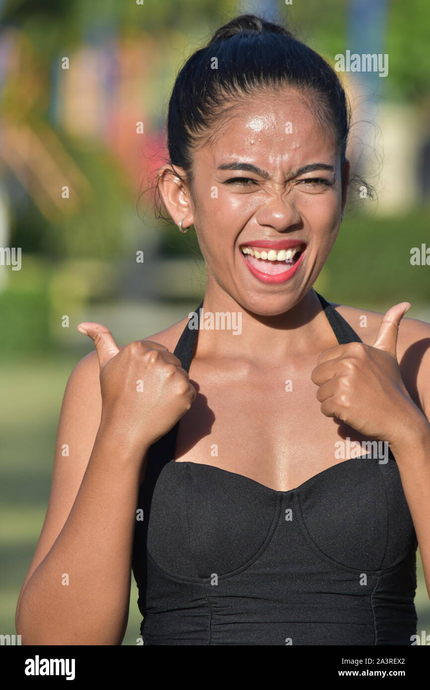 Happy Adult Female Stock Photo - Alamy