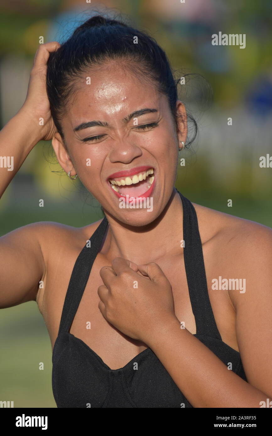 Diverse Female And Laughter Stock Photo - Alamy