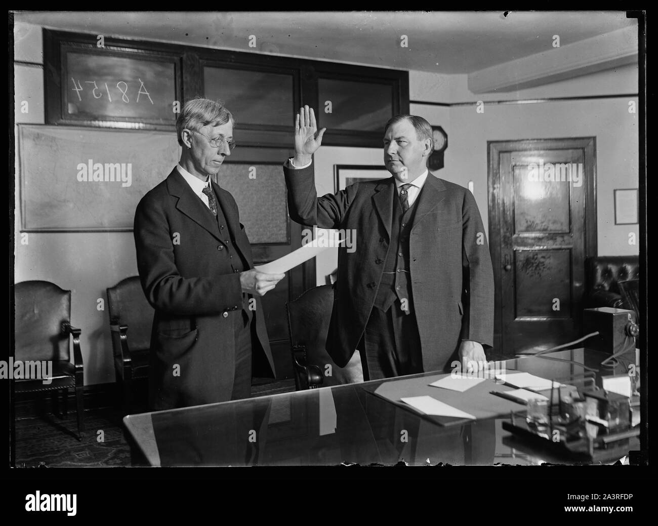 Swearing in Harlan Stone Stock Photo - Alamy