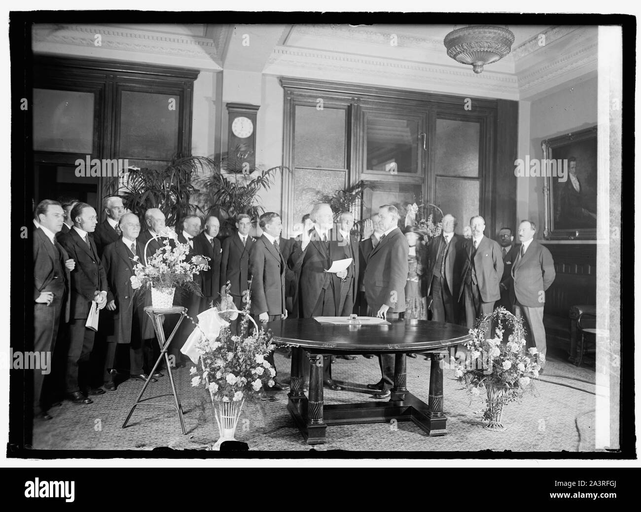Swearing in of Hubert Work, 3/4/22 Stock Photo - Alamy