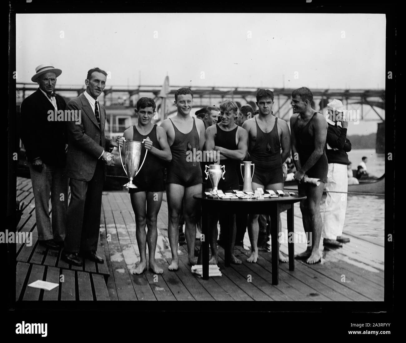 Swimming award Black and White Stock Photos & Images - Alamy