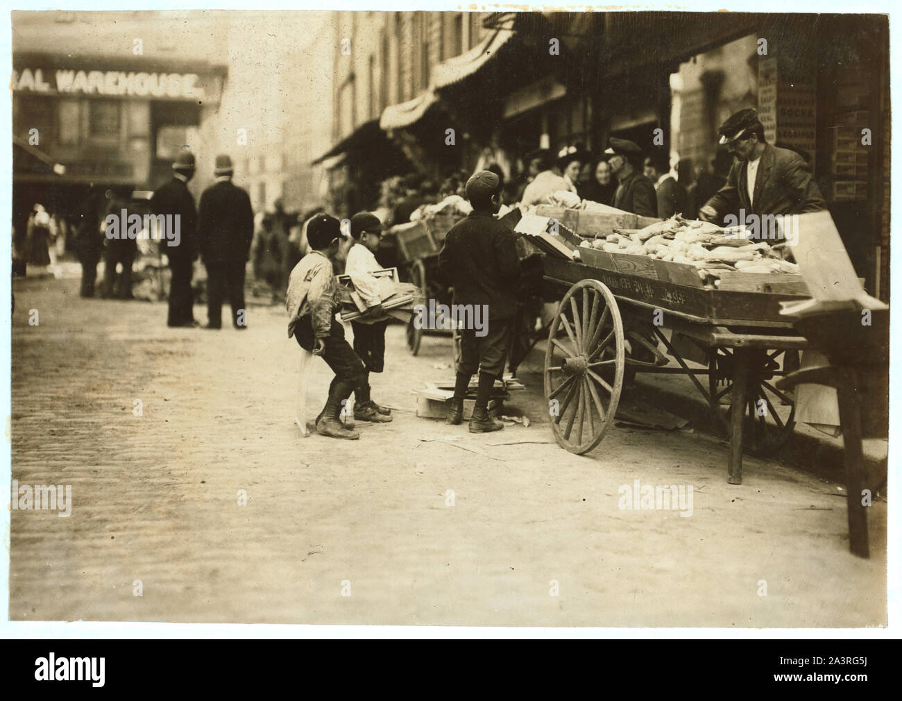Swiping Behind the Cop's Back. Boston 1915 Exhibit Stock Photo - Alamy