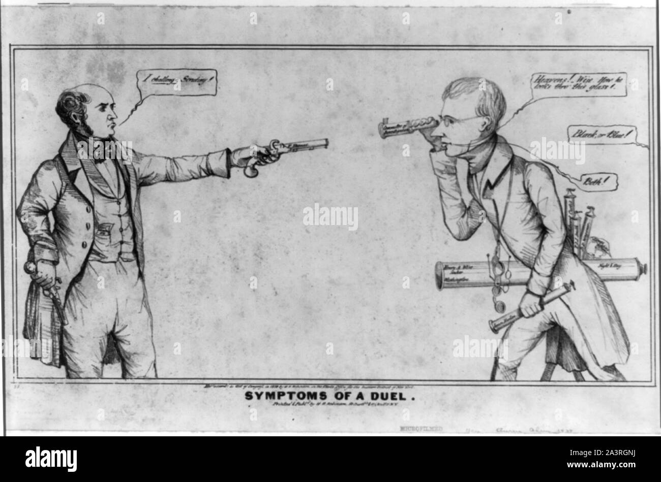 Symptoms of a duel Stock Photo - Alamy