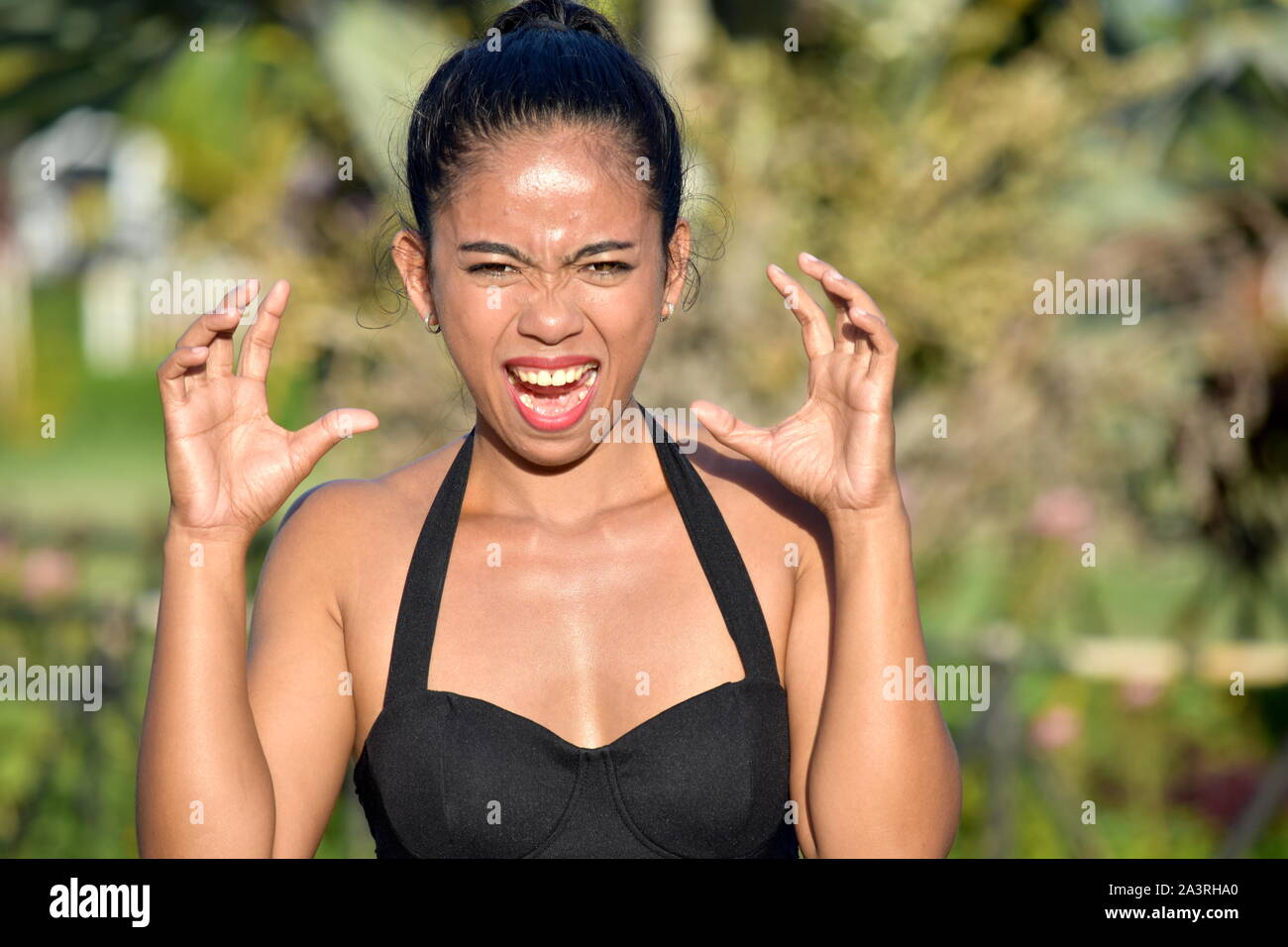 Scary looking woman hi-res stock photography and images - Alamy