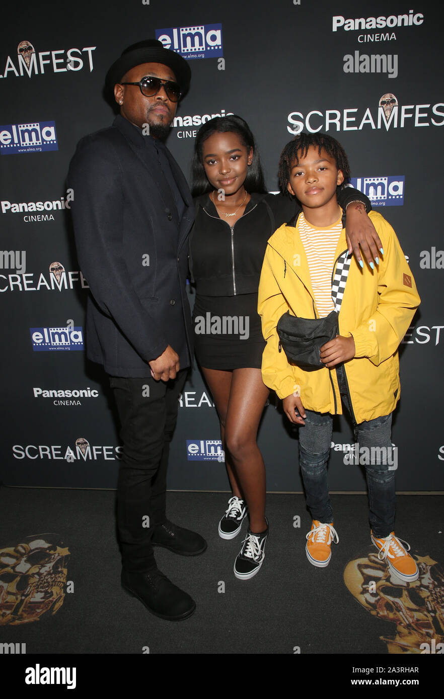 Hollywood, California, USA. 9th Oct, 2019. Omar Epps, K'mari Mae Epps ...