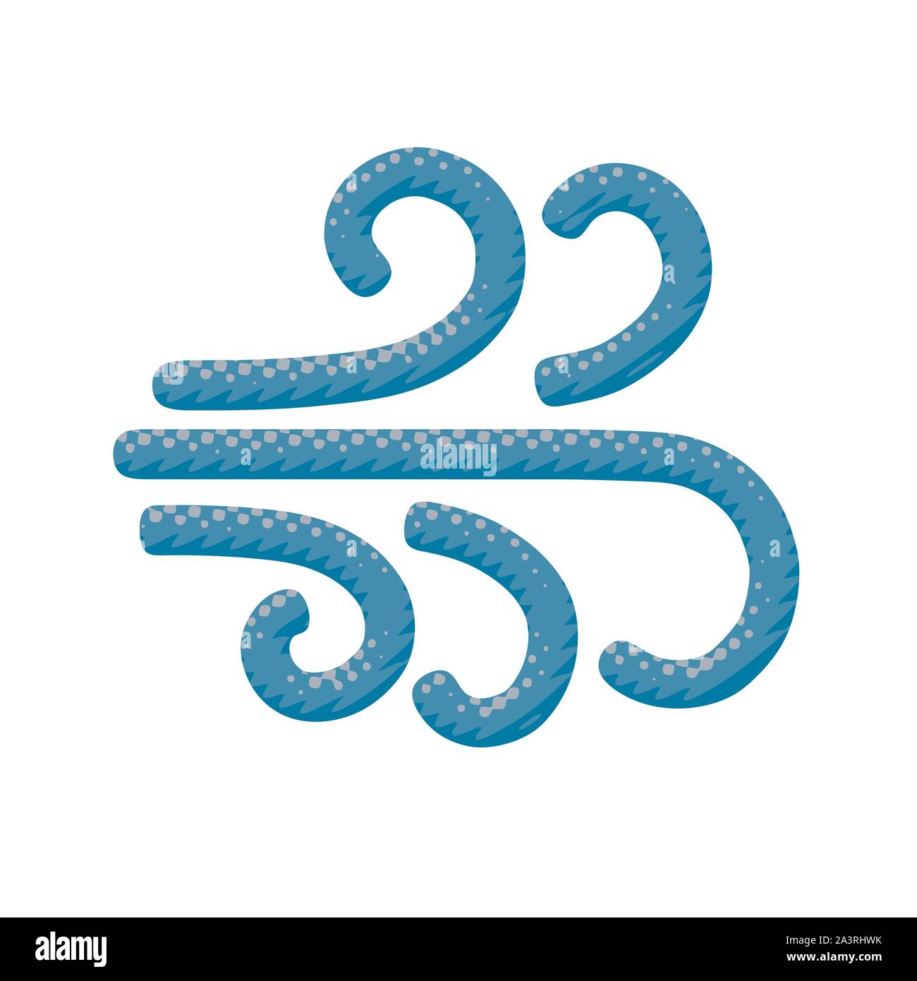 Isolated vector design of cold wave swirl of wind. Cartoon weather pop ...