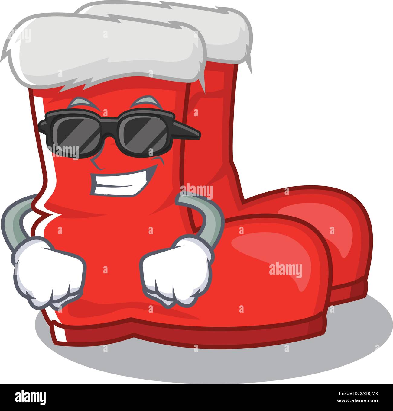 Super cool santa boots on cartoon shoe rack Stock Vector Image & Art ...