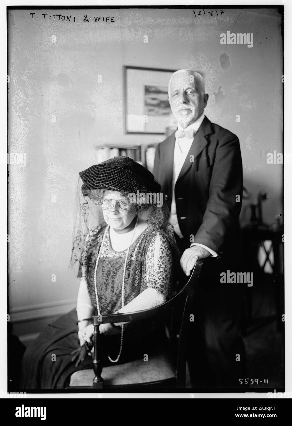 T. Tittoni and wife Stock Photo - Alamy