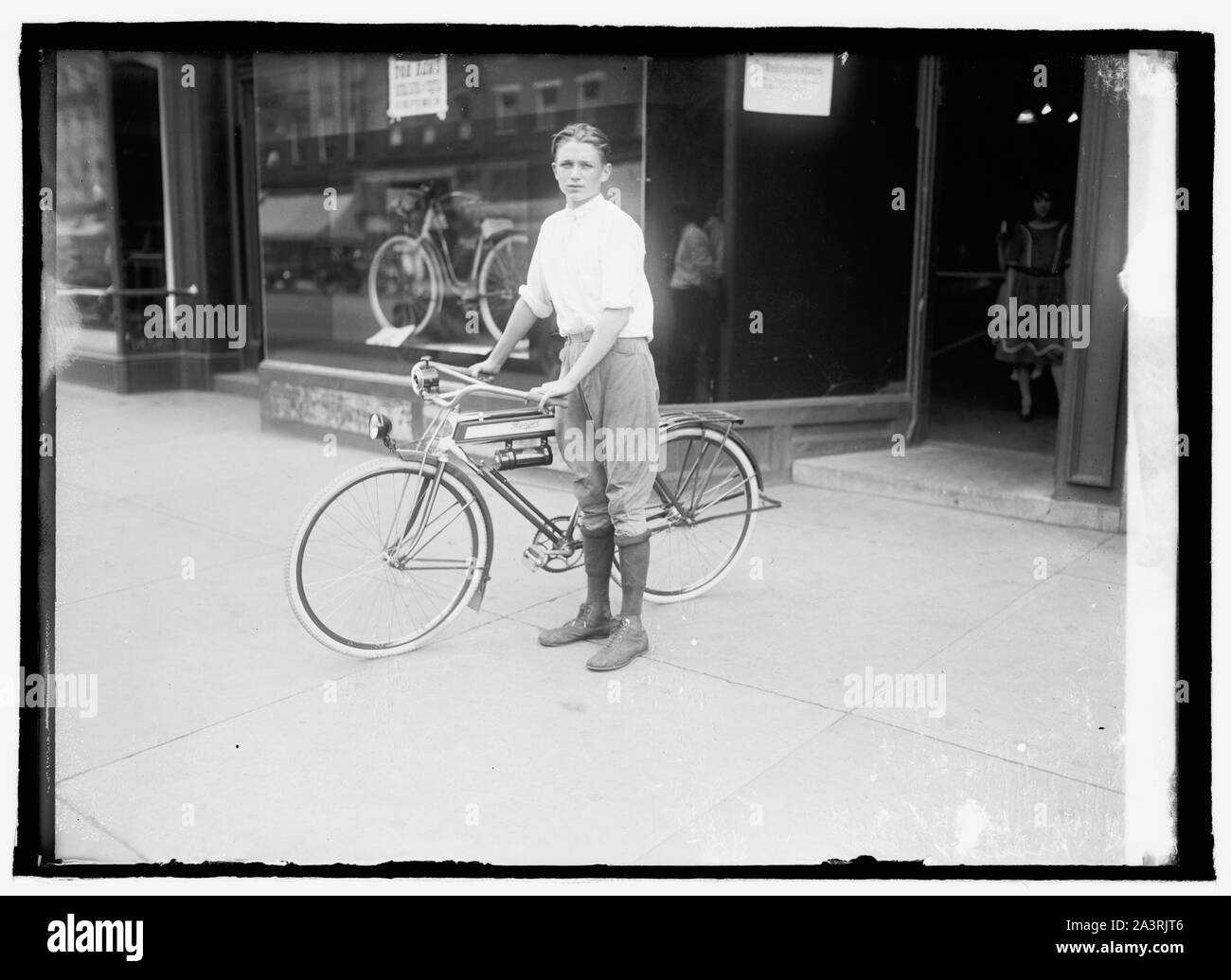 T[...] boy on bicycle Stock Photo - Alamy
