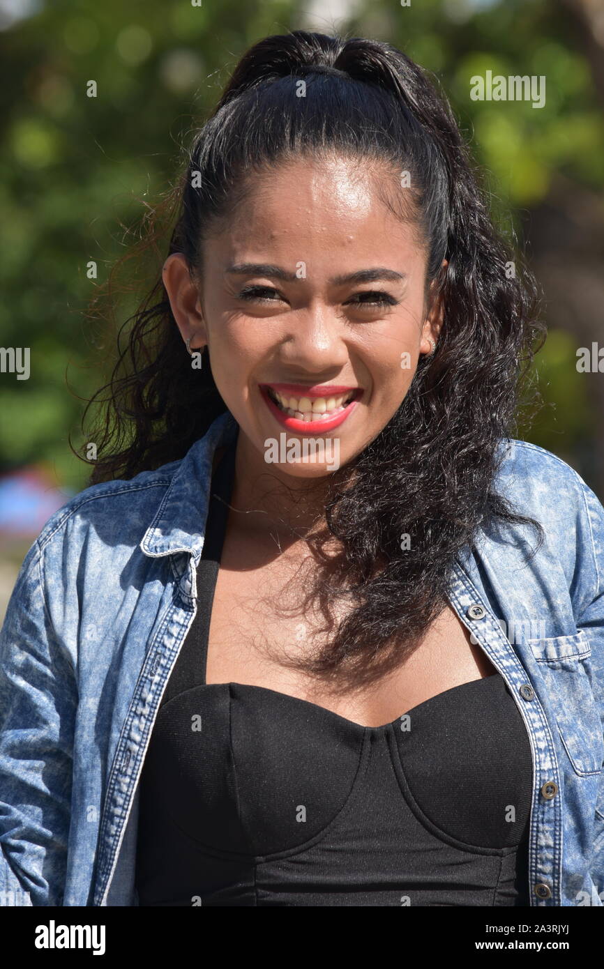 Beautiful Female Smiling Stock Photo - Alamy