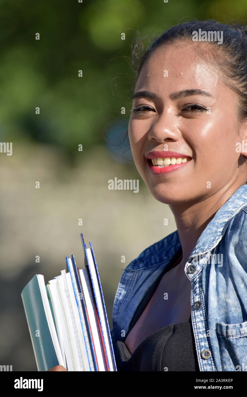 Smiling asian female college hi-res stock photography and images - Alamy