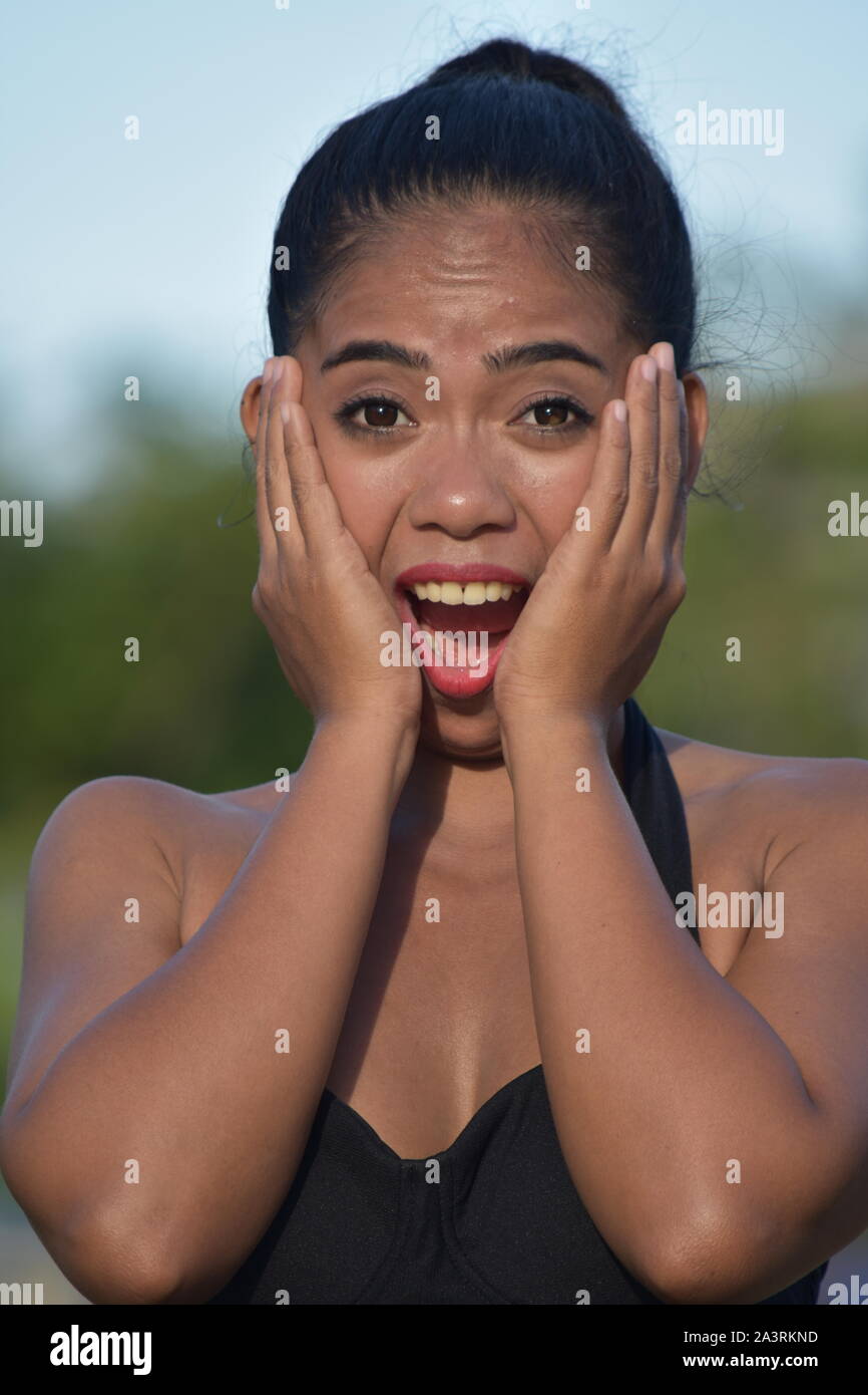 Surprised youthful diverse person hi-res stock photography and images ...