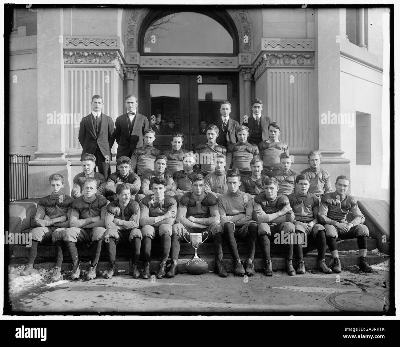 TECHNICAL HIGH SCHOOL. FOOTBALL TEAM Stock Photo - Alamy