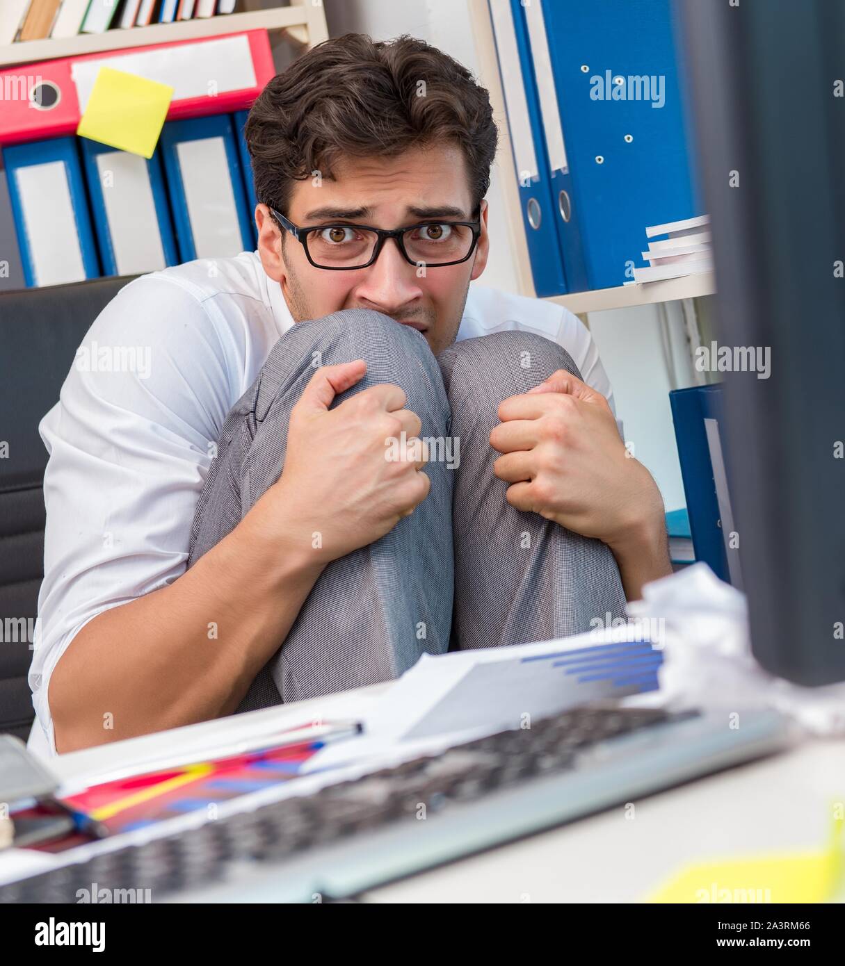 Angry and scary businessman in the office Stock Photo - Alamy