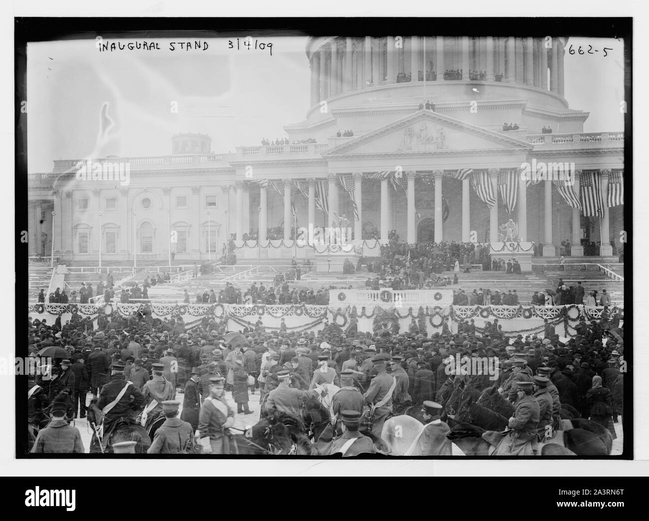 Taft Inauguration, inaugural podium at Capitol, Washington, D.C Stock ...