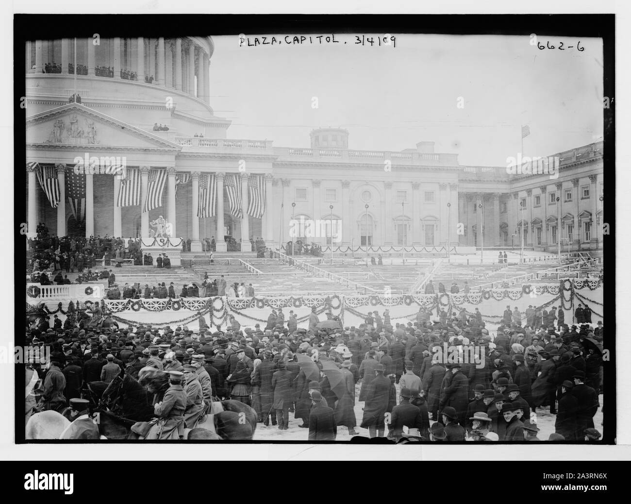 Taft Inauguration, inaugural stand at Capitol, Washington, D.C Stock ...
