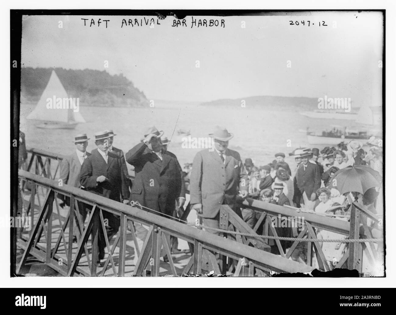 Taft arrival Bar Harbor Stock Photo - Alamy
