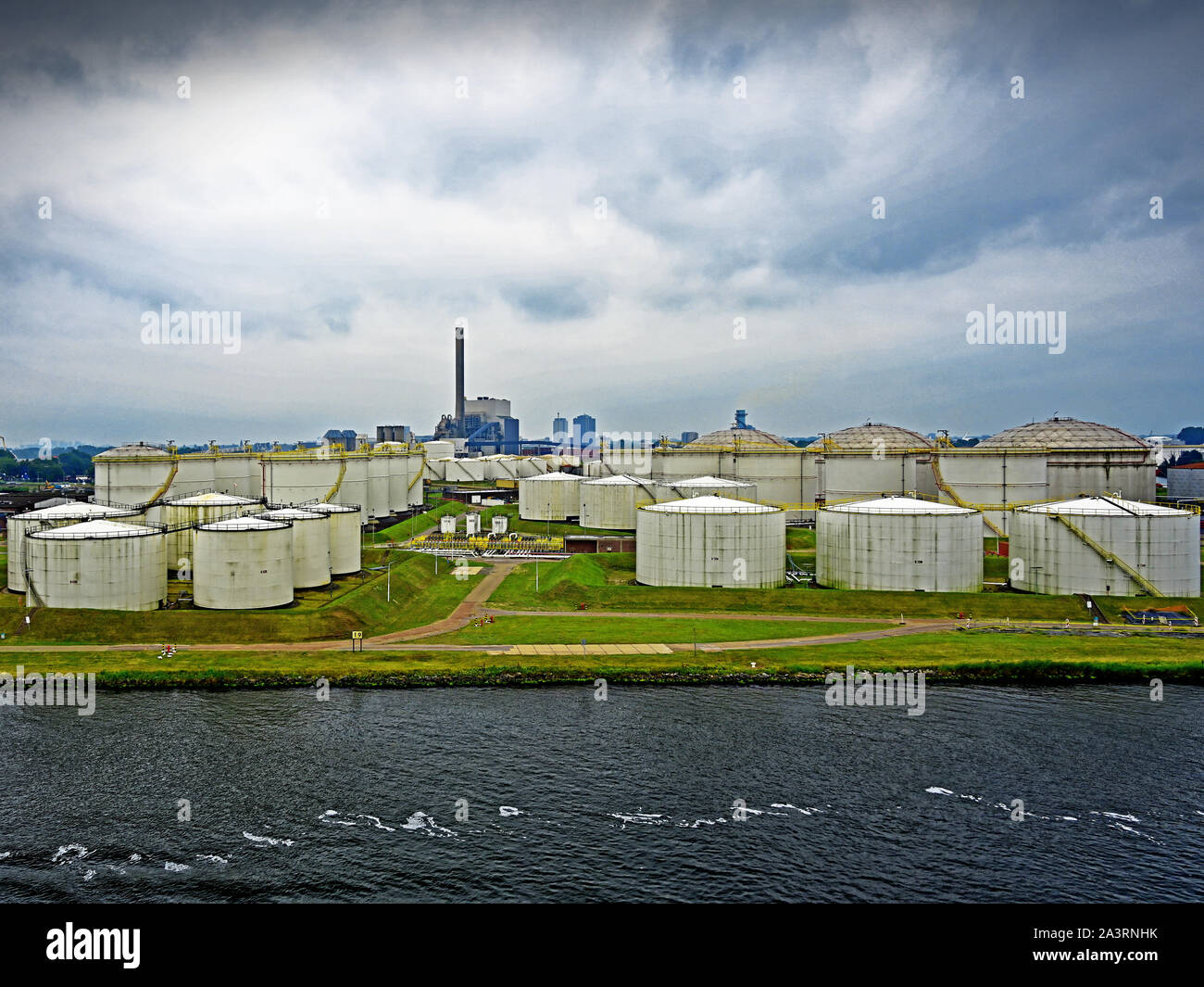 Amsterdam Netherlands North sea Canal August 09 2019 Petroleum oil ...