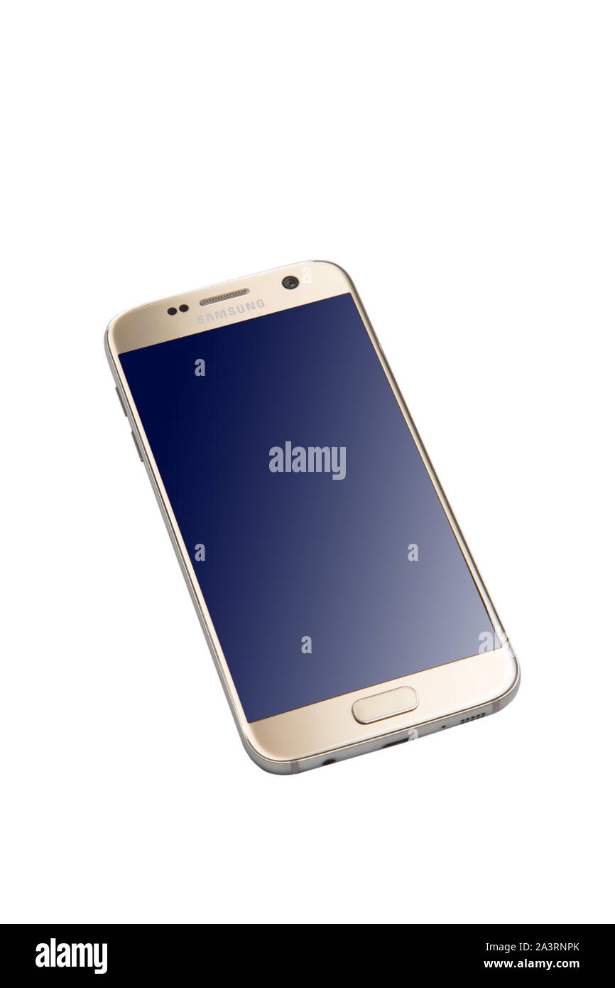 Woman using cellphone on Cut Out Stock Images & Pictures - Alamy