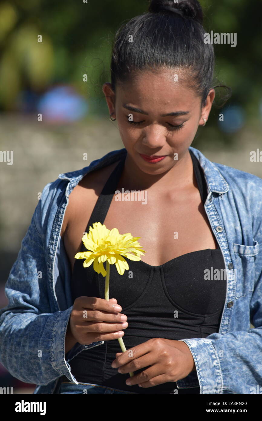 Female sad flowers hi-res stock photography and images - Alamy