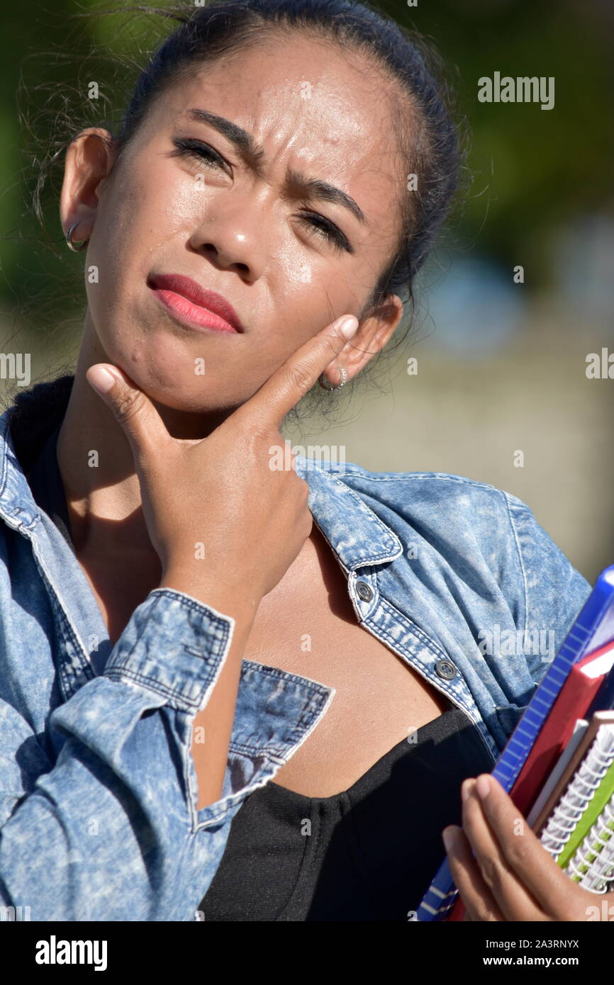 Female student making decision hi-res stock photography and images - Alamy