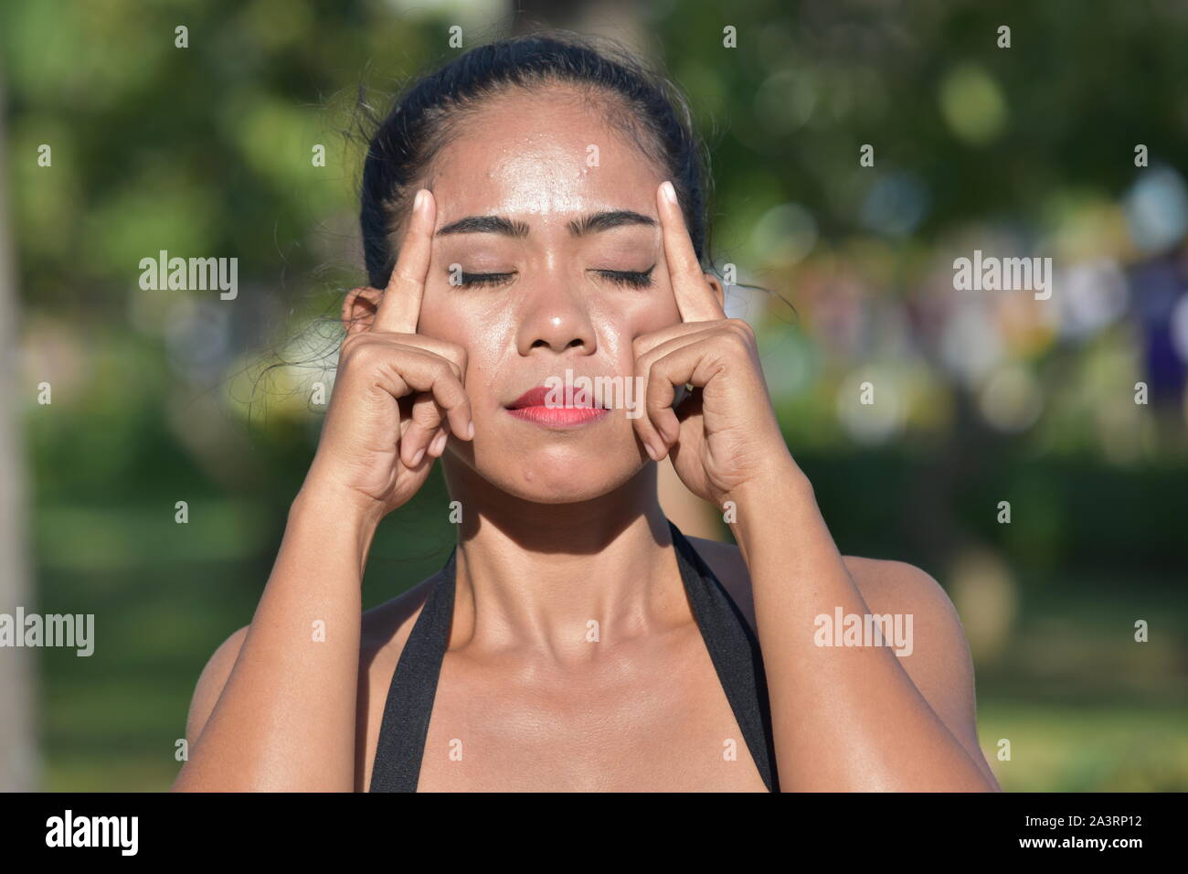 Beautiful Asian Woman Psychic Stock Photo - Alamy