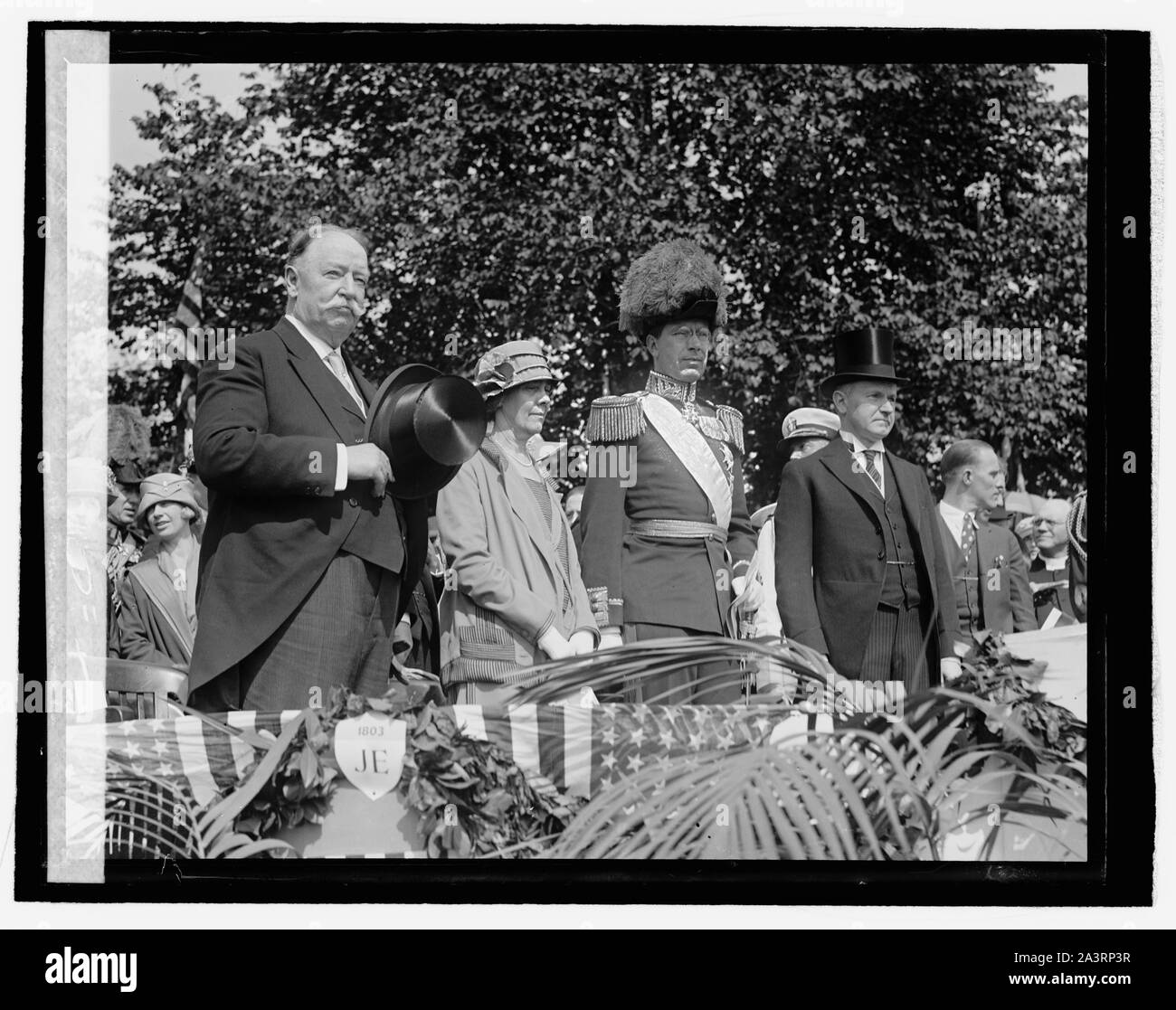 Taft, Mrs. Dawes, Prince Adolphus & Coolidge at Ericsson Mem., 5/29/26 ...