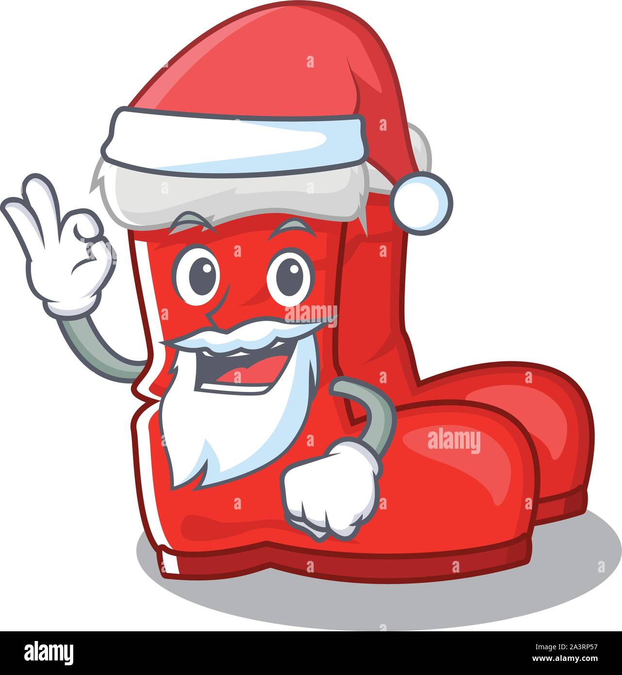 Santa santa boots with the cartoon shape Stock Vector Image & Art - Alamy