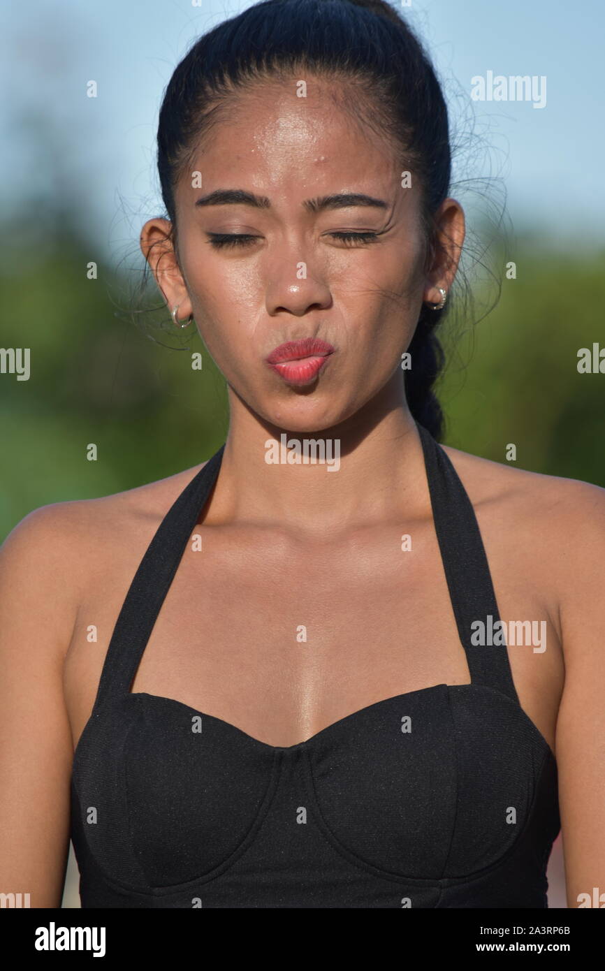 Woman winking beauty hi-res stock photography and images - Alamy