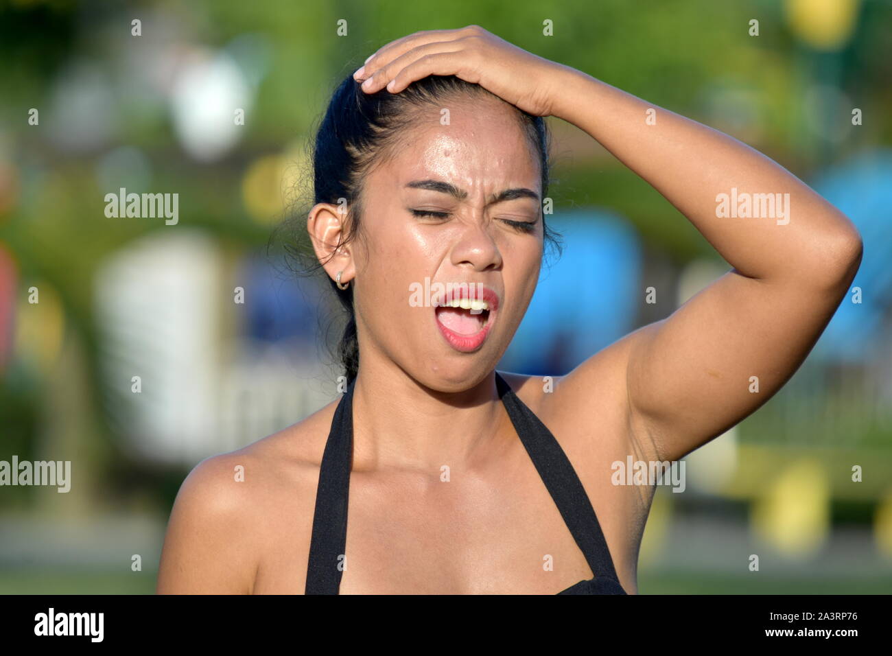Female And Memory Loss Stock Photo - Alamy