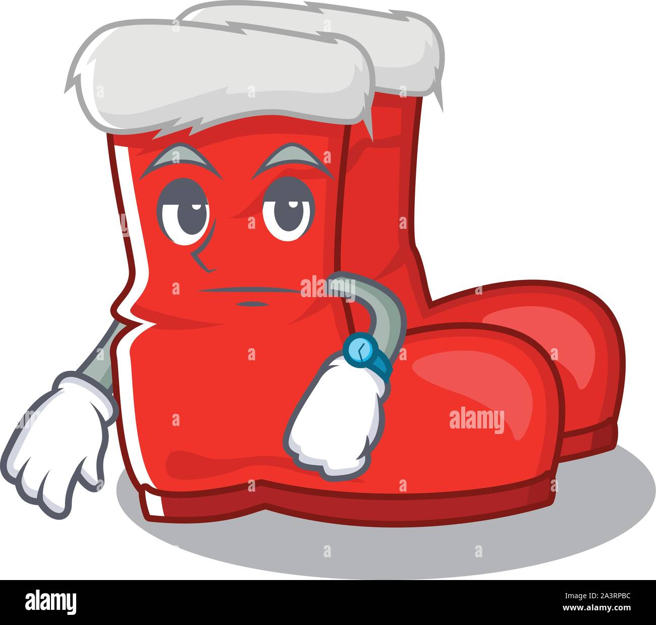 Waiting santa boots with the cartoon shape Stock Vector Image & Art - Alamy