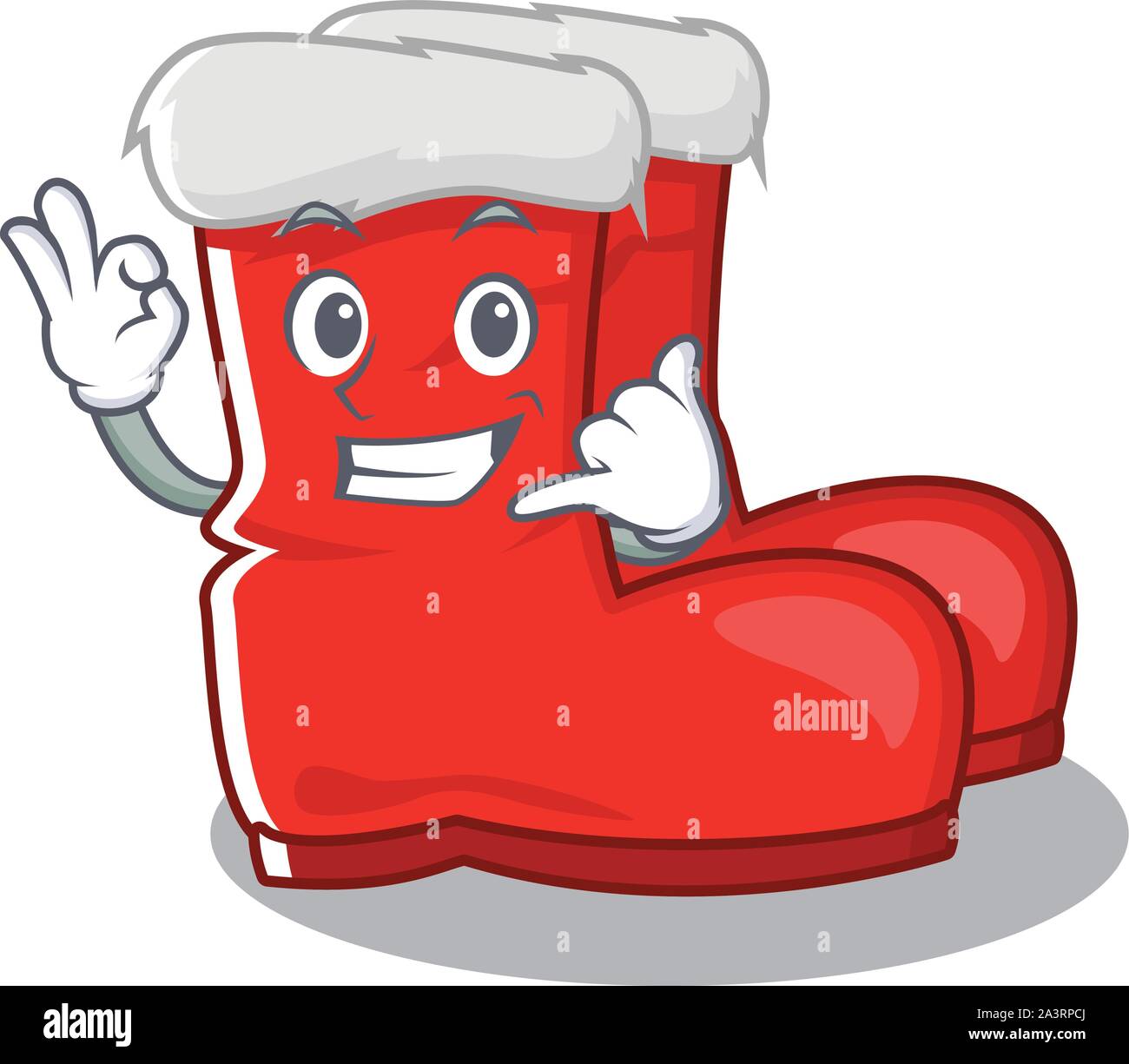 Call me santa boots with the cartoon shape Stock Vector Image & Art - Alamy