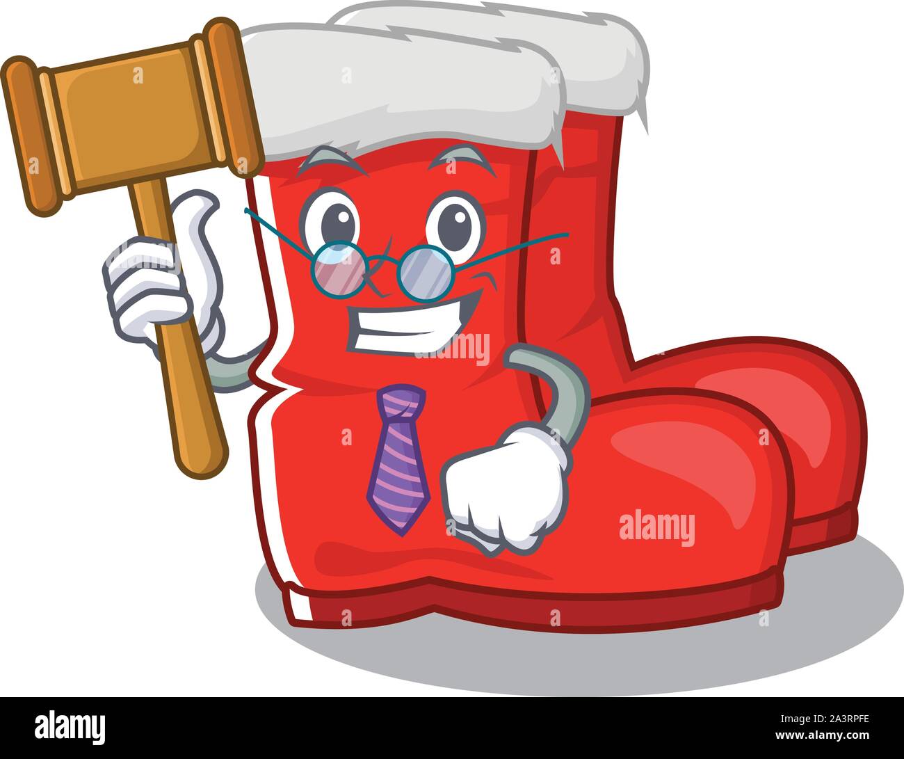 Judge santa boots with the cartoon shape Stock Vector Image & Art - Alamy