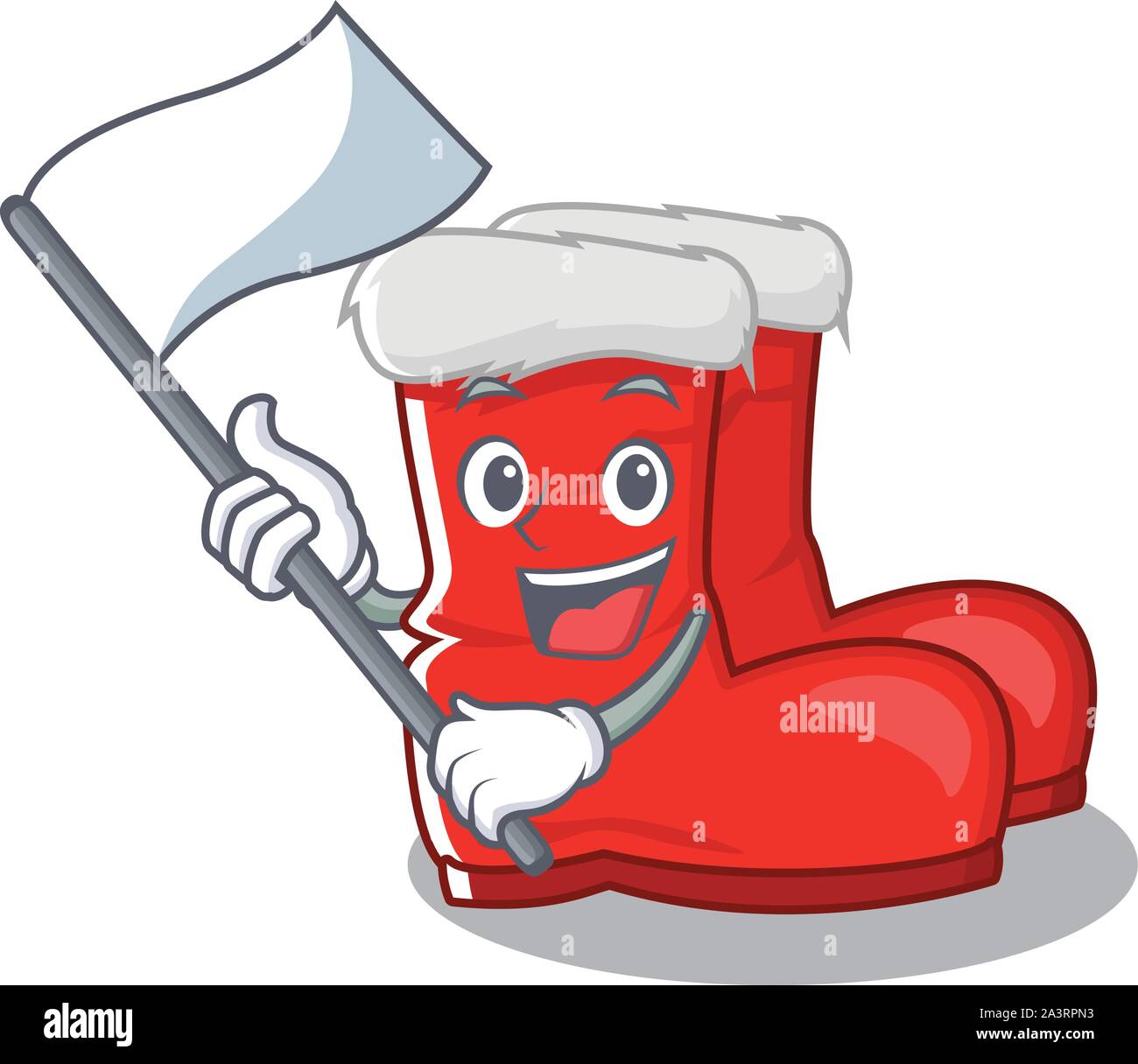 With flag santa boots with the cartoon shape Stock Vector Image & Art ...