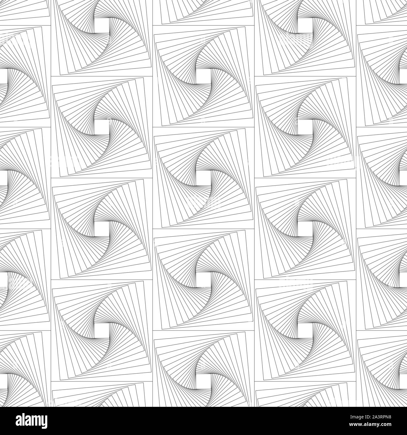 Seamless elegant black and white swirl pattern background Stock Vector ...