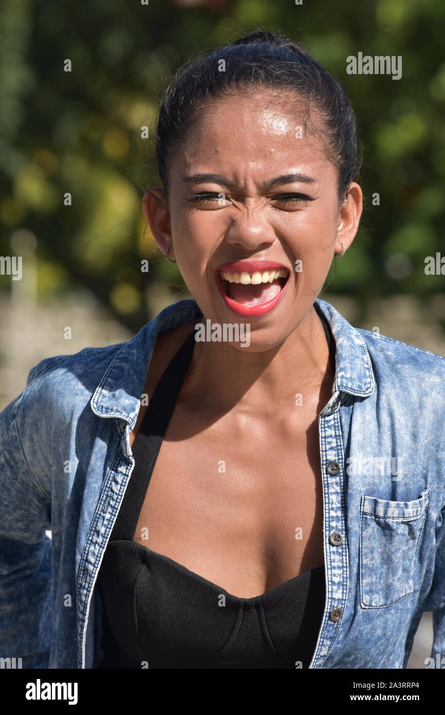 An Angry Female Woman Stock Photo - Alamy