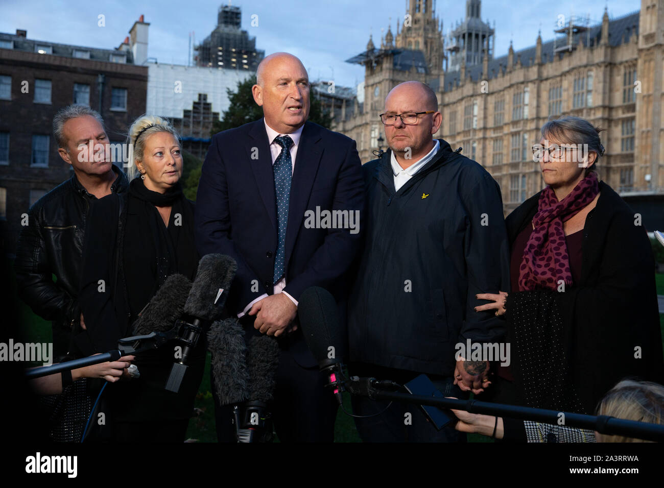 Press conference with Charlotte Charles(2nd Left) and Tim Dunn(2nd ...