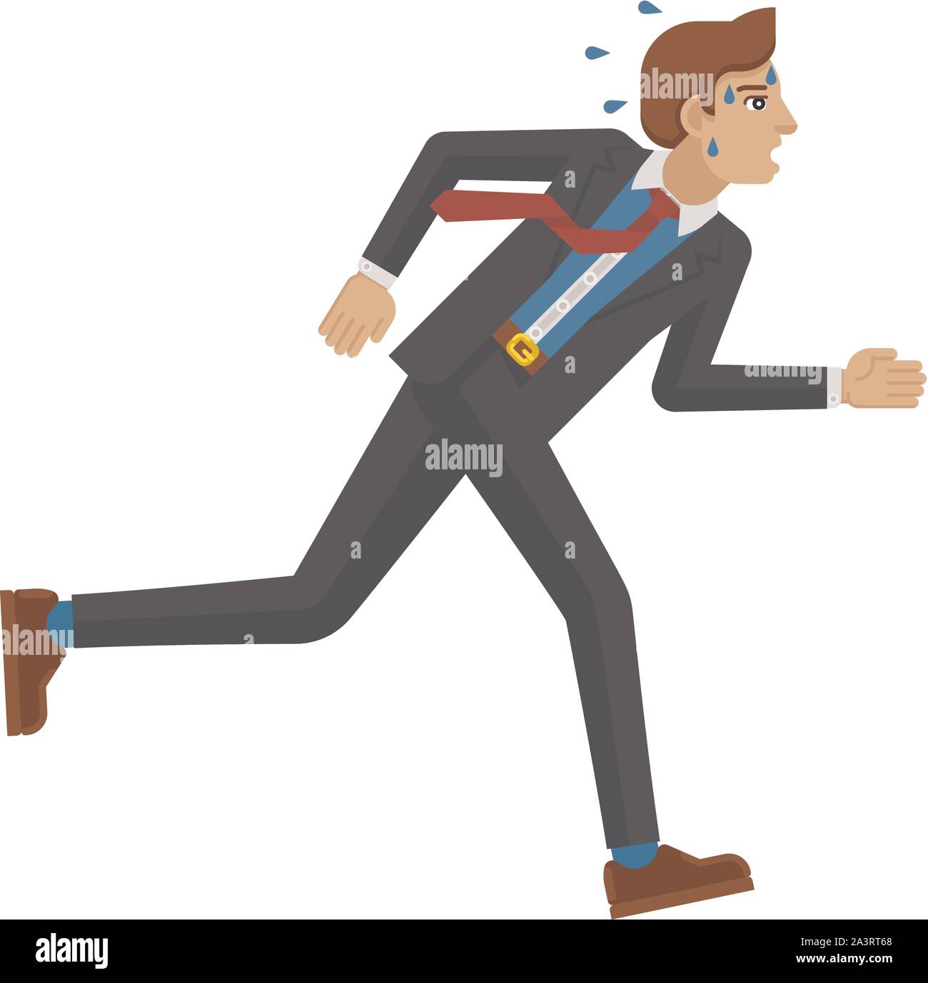 Young man running character hi-res stock photography and images - Alamy