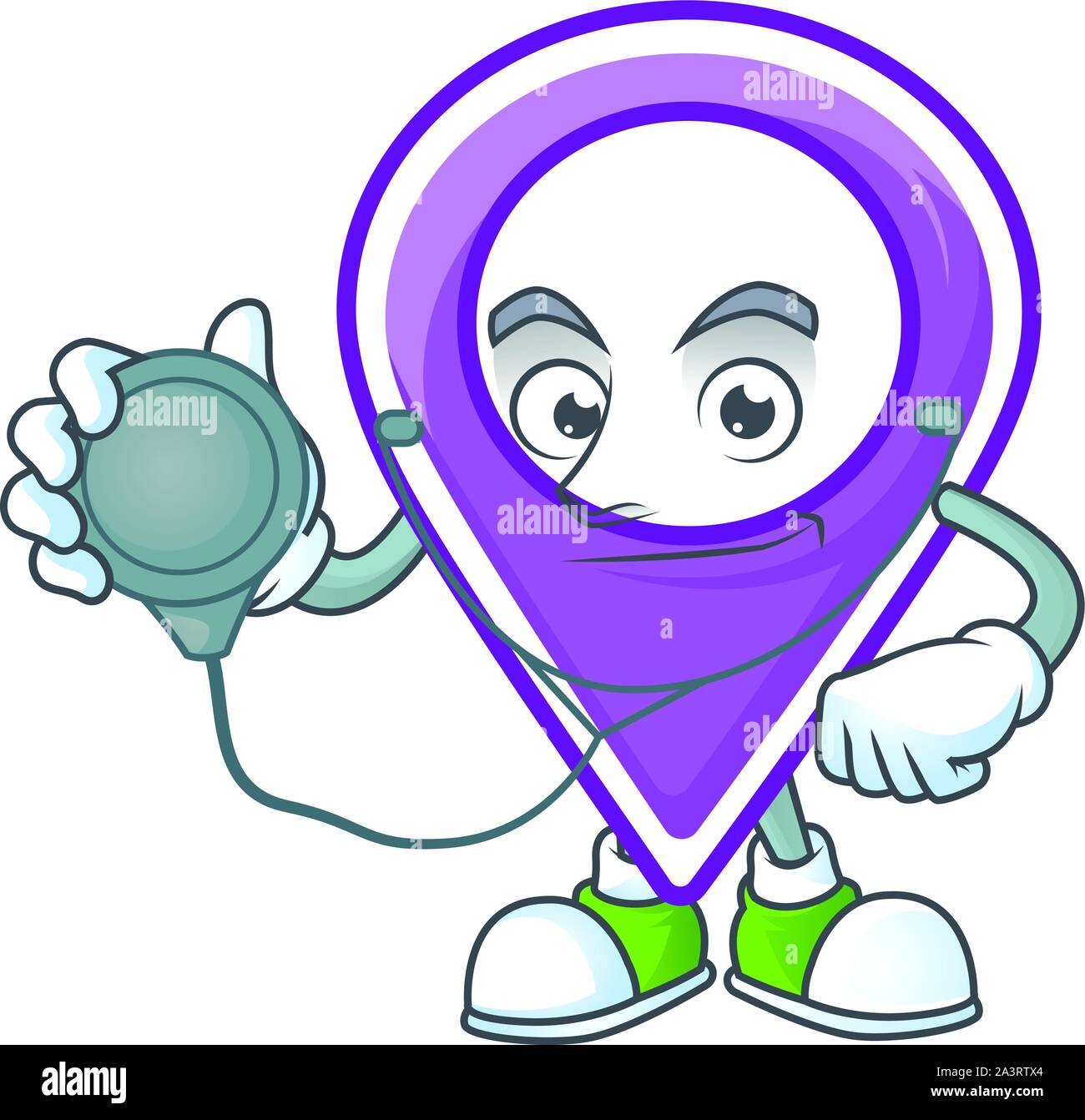 Doctor pin location in the a maps Stock Vector Image & Art - Alamy