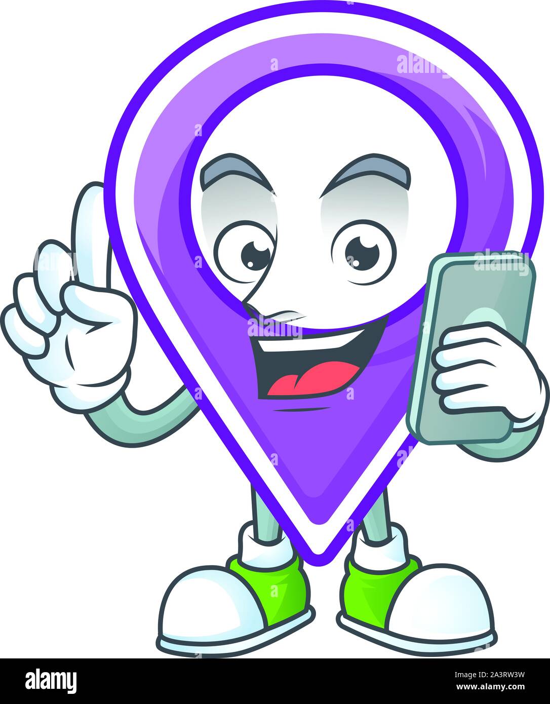 With phone pin location in the a maps Stock Vector Image & Art - Alamy