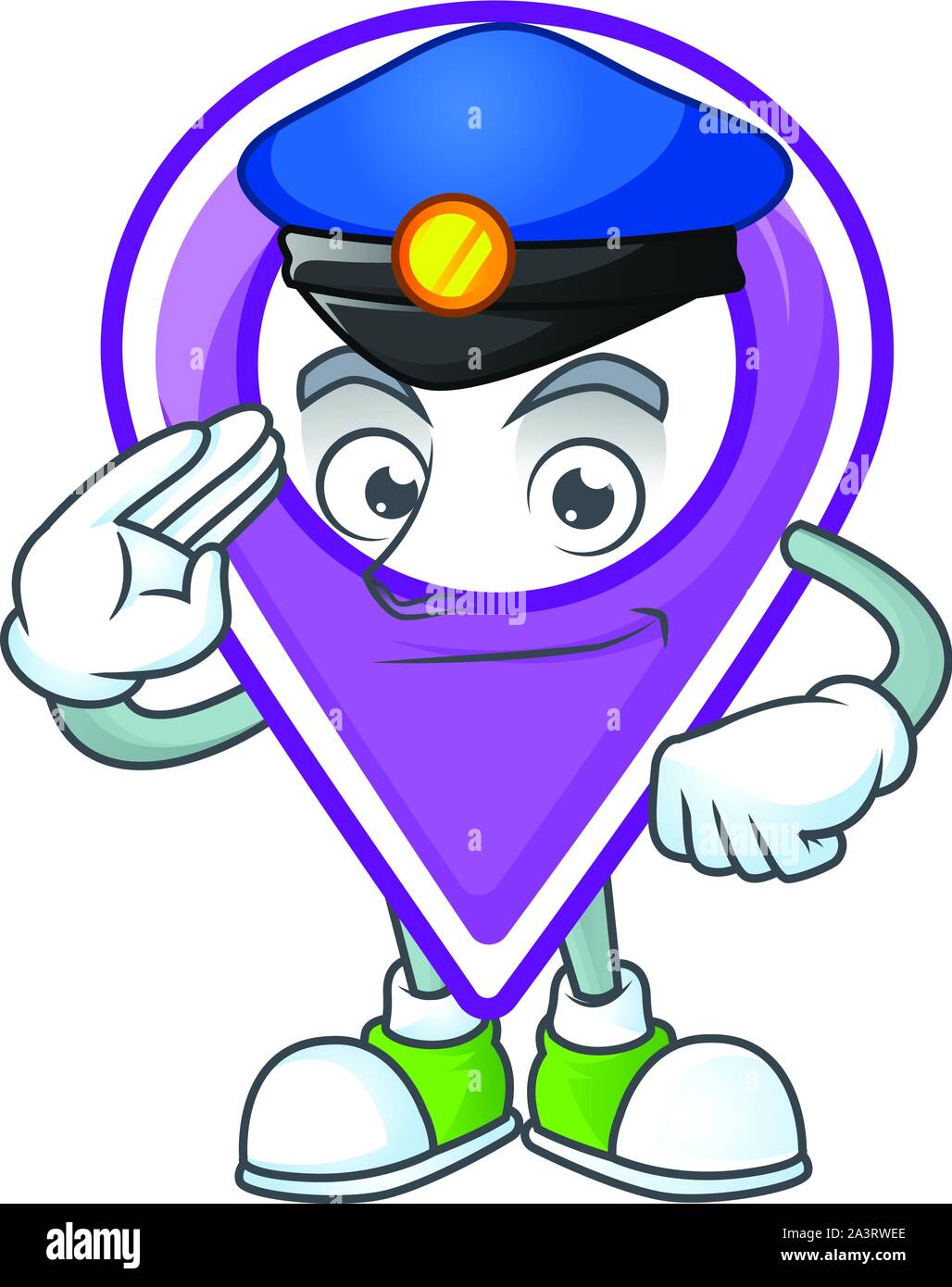 Police pin location in the a maps Stock Vector Image & Art - Alamy