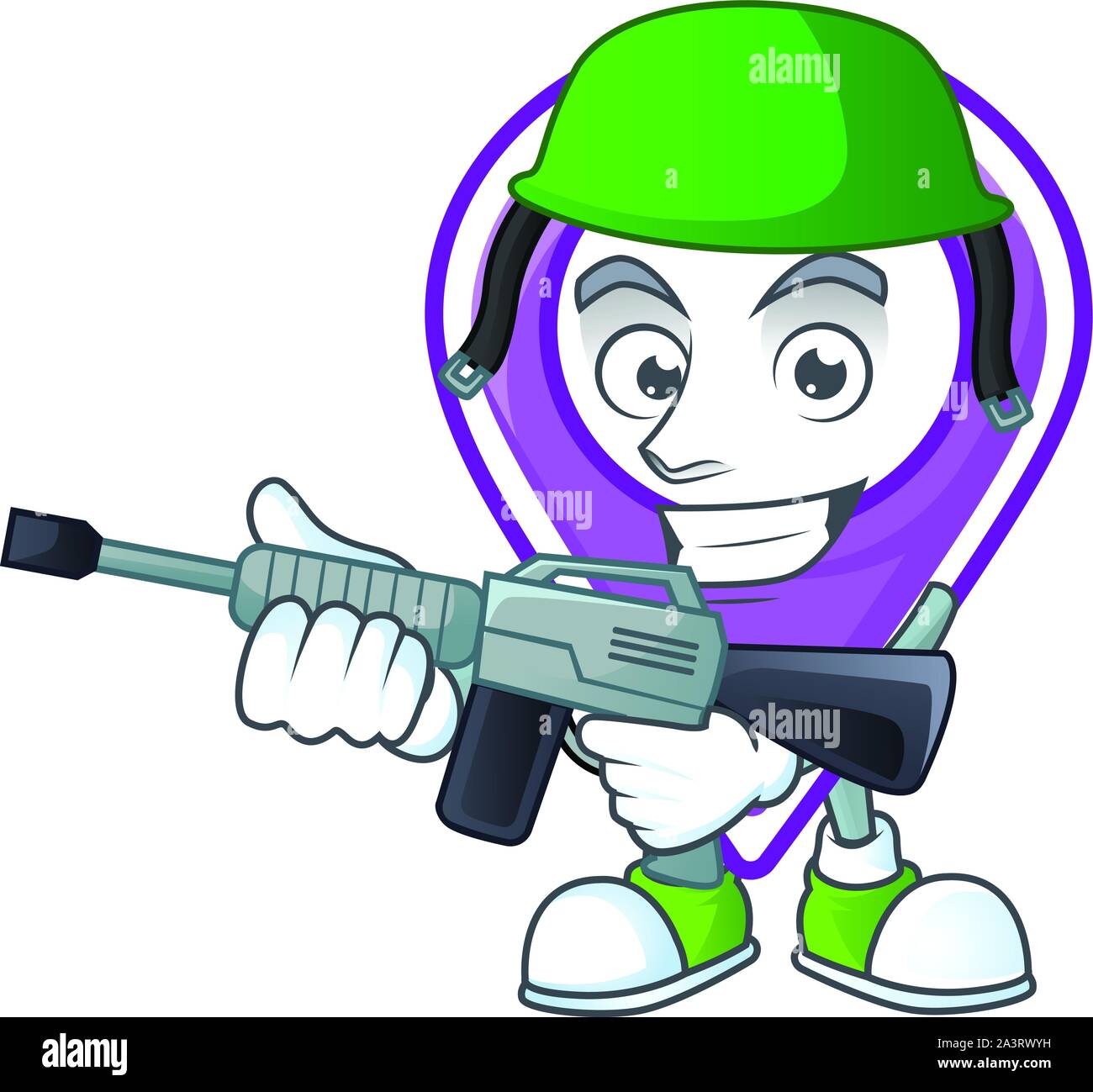 Army pin location in the a maps Stock Vector Image & Art - Alamy