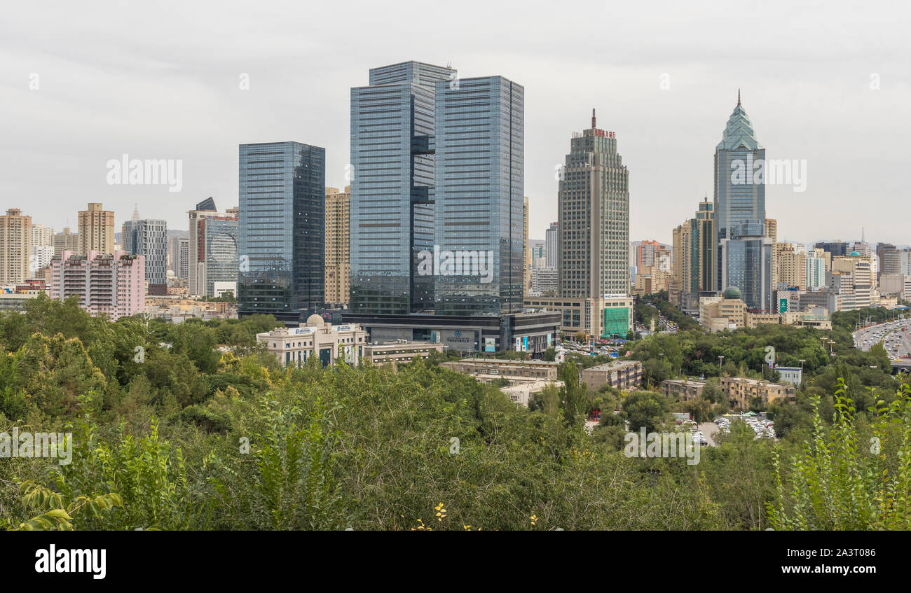 Urumqi, China - capital of the Xinjiang Uygur Autonomous Region, Urumqi ...