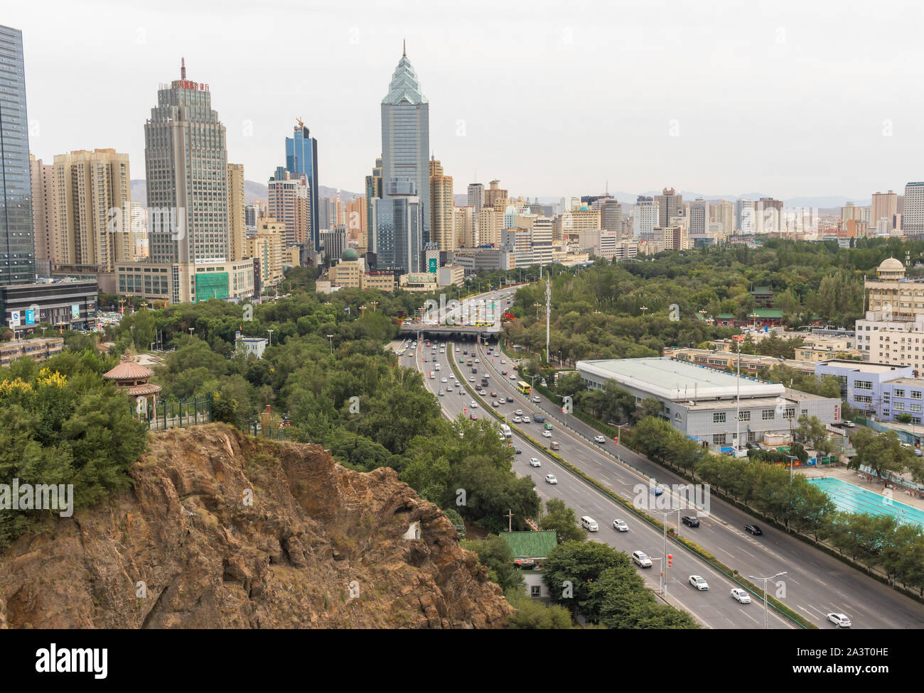 Urumqi, China - capital of the Xinjiang Uygur Autonomous Region, Urumqi ...