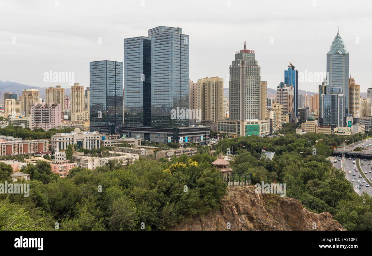 Urumqi, China - capital of the Xinjiang Uygur Autonomous Region, Urumqi ...