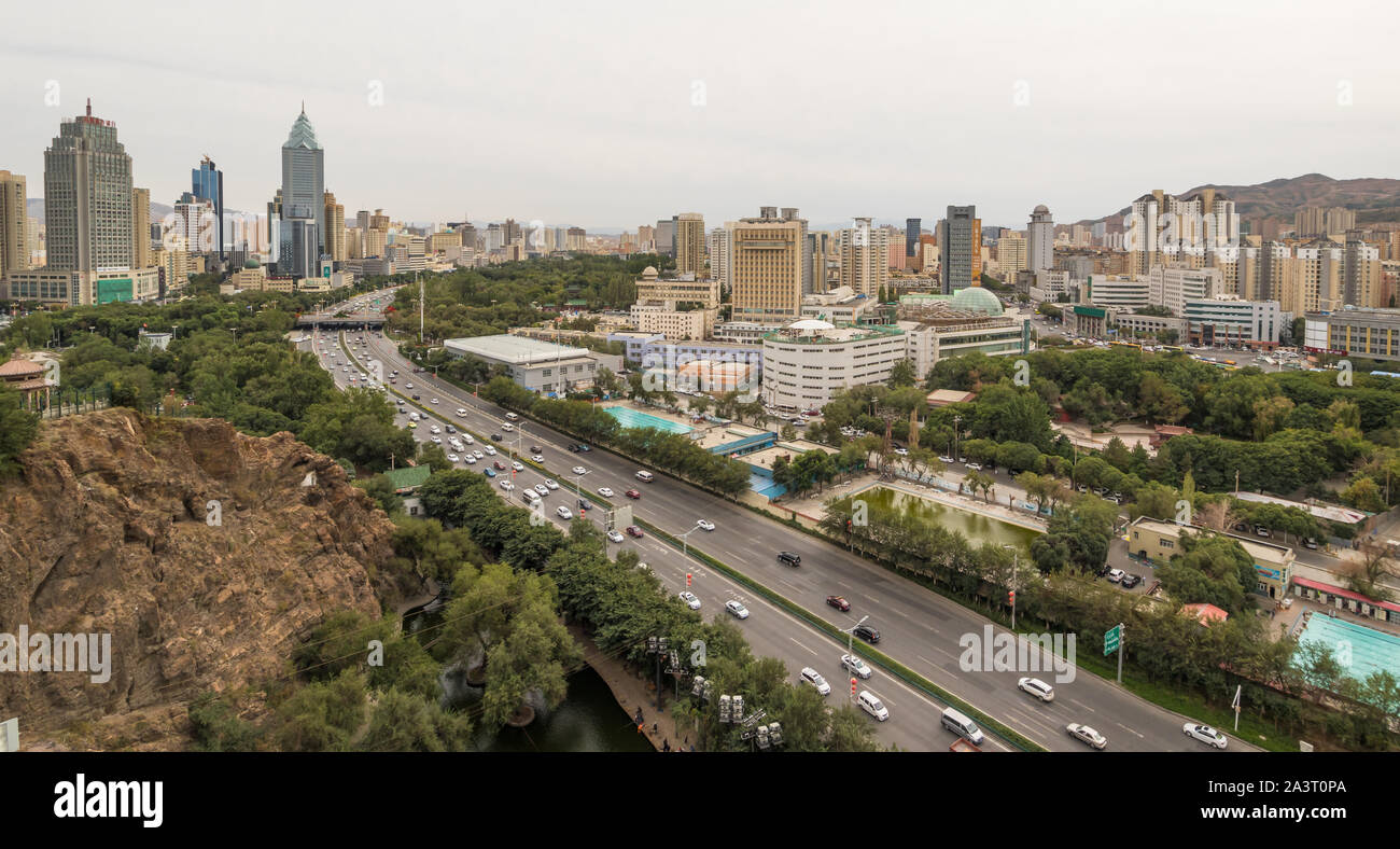Urumqi, China - capital of the Xinjiang Uygur Autonomous Region, Urumqi ...