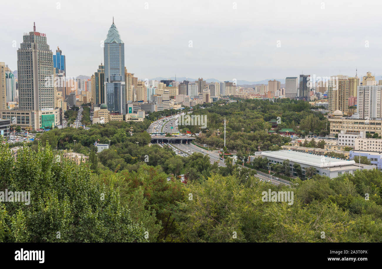 Urumqi, China - capital of the Xinjiang Uygur Autonomous Region, Urumqi ...